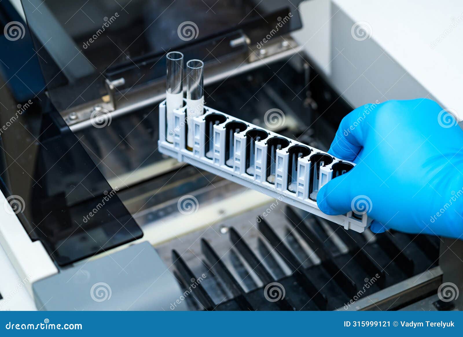 Laboratory Analyzing System. Scientist Chemistry Analysis Researchment ...