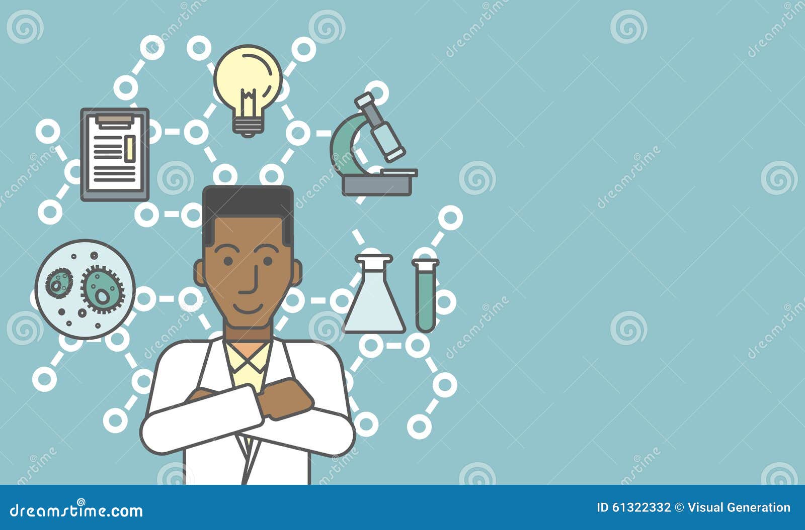 Laboratory assistant stock vector. Illustration of equipment - 61322332