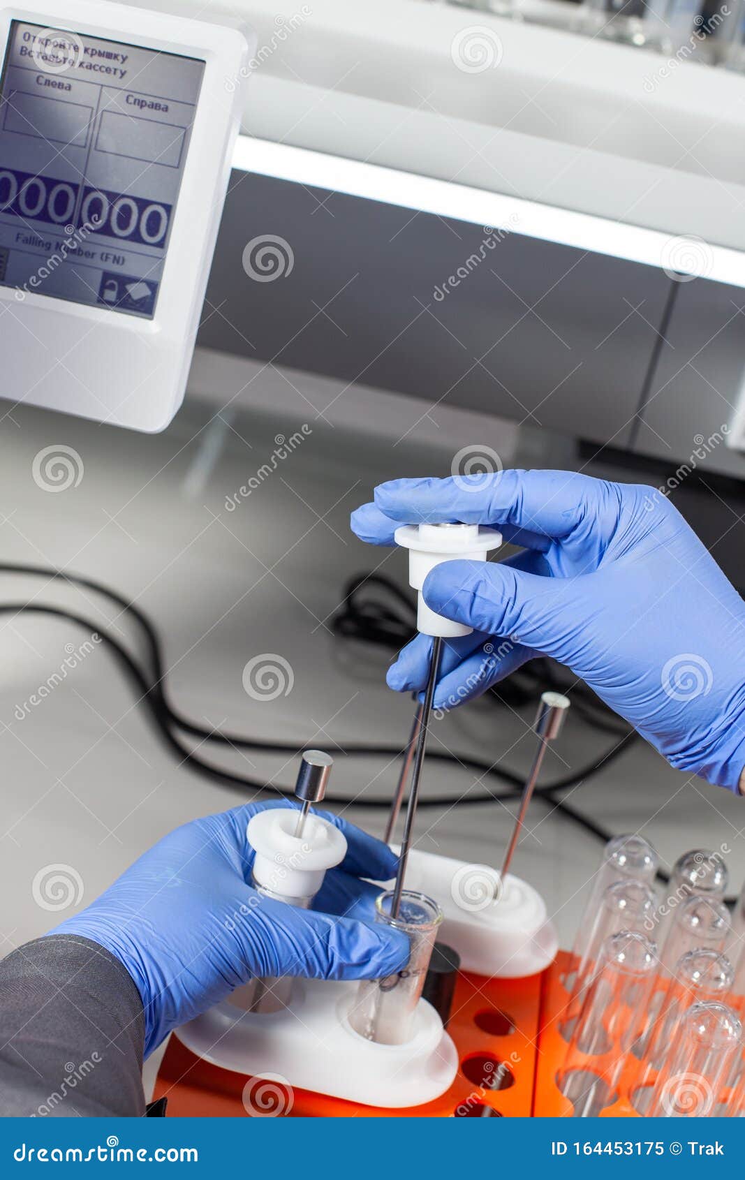 Laboratory Assistant in the Laboratory of of Food Quality Stock Image ...