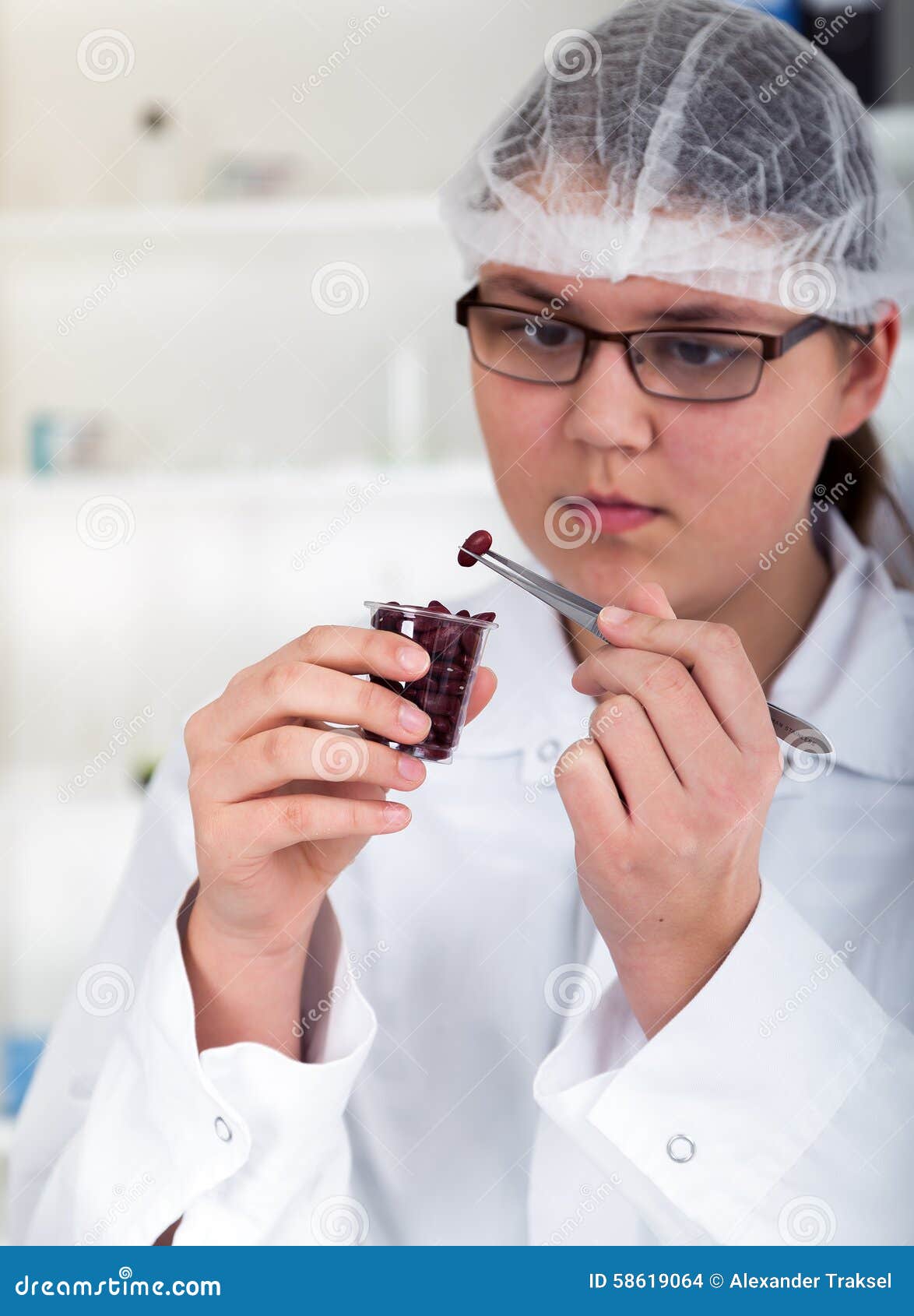 Laboratory Assistant in the Laboratory of Food Stock Photo - Image of ...