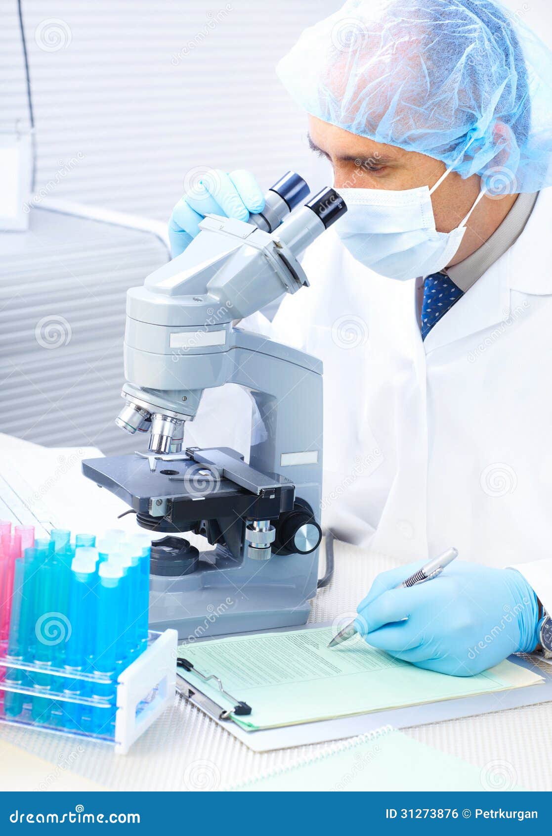 Laboratory assistant stock photo. Image of coat, equipment - 31273876
