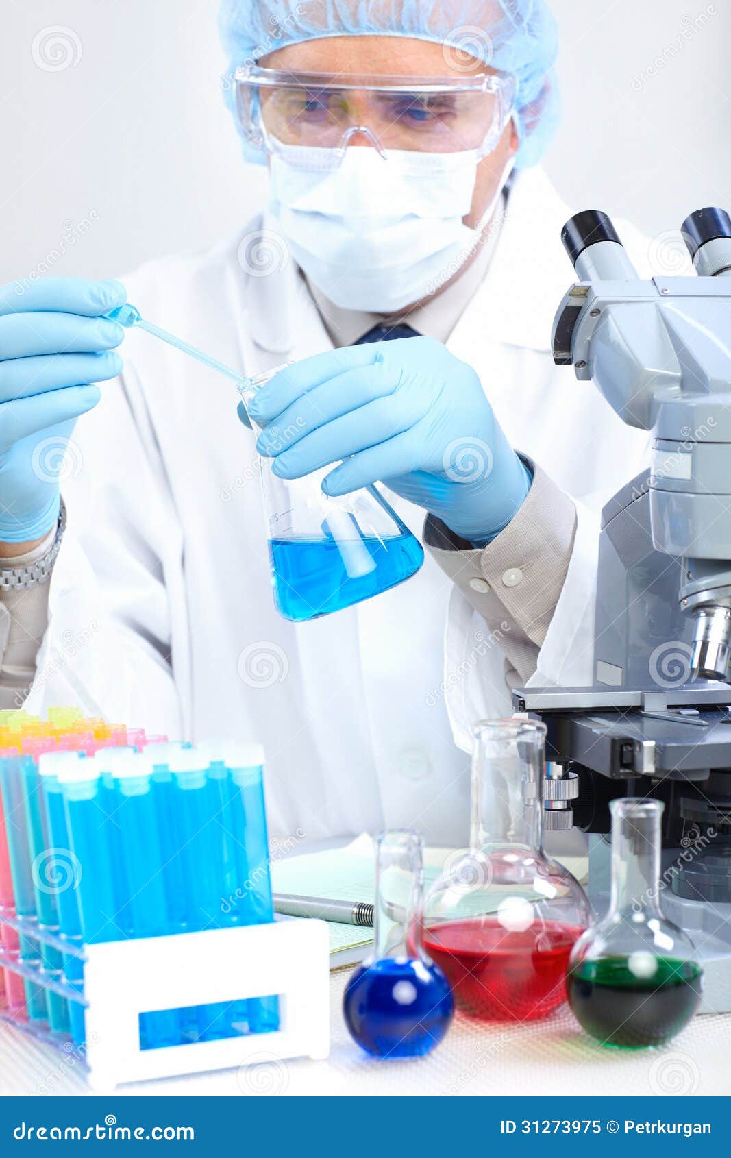 Laboratory assistant stock image. Image of health, equipment - 31273975