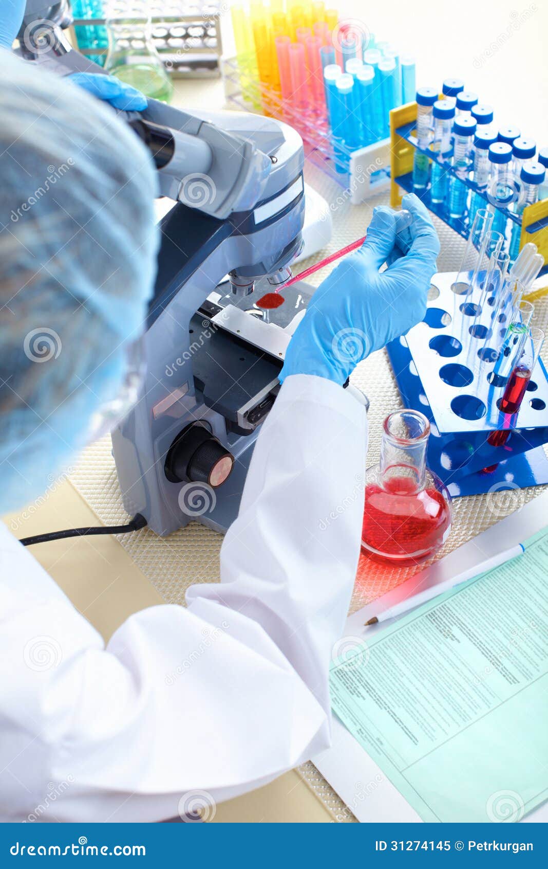 Laboratory assistant stock image. Image of laboratory - 31274145
