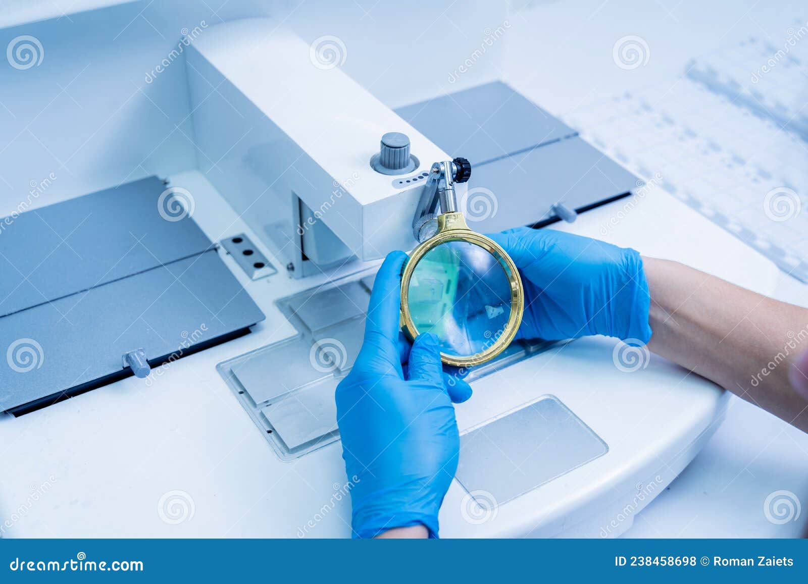 Laboratory Assistant Works at Paraffin Wax Dispenser Tissue Embedding ...