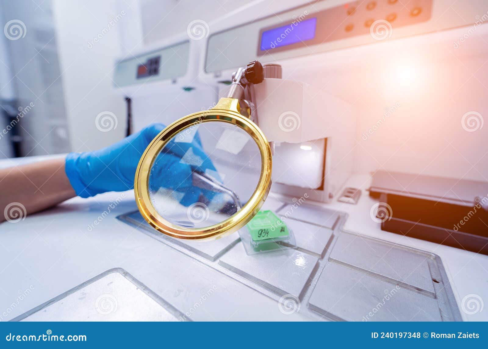 Laboratory Assistant Works at Paraffin Wax Dispenser Tissue Embedding ...