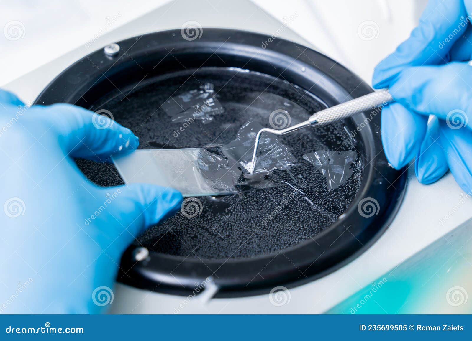 Rotary Microtome Section For Diagnosis In Pathology Make Microscope ...