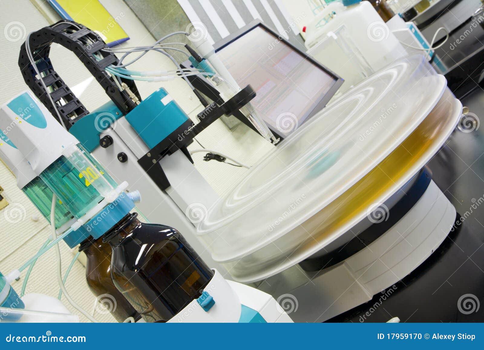 Laboratory automation stock photo. Image of motion, laboratory - 17959170