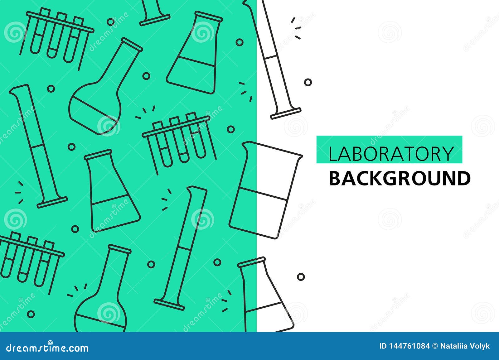 Laboratory background stock vector. Illustration of white - 144761084