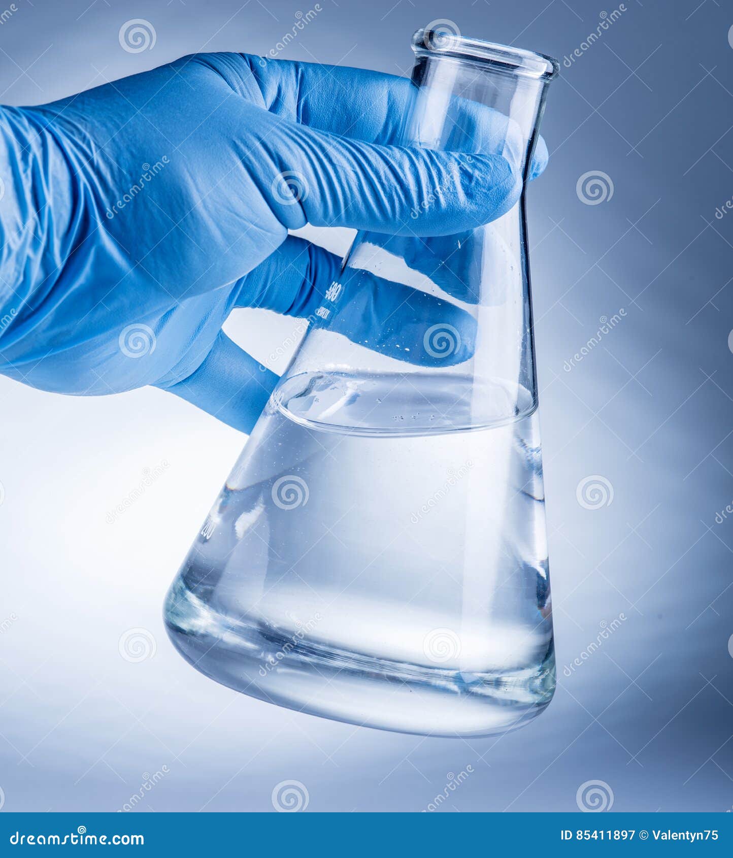 Laboratory Beaker in Analyst`s Hand. Stock Image - Image of clinical ...