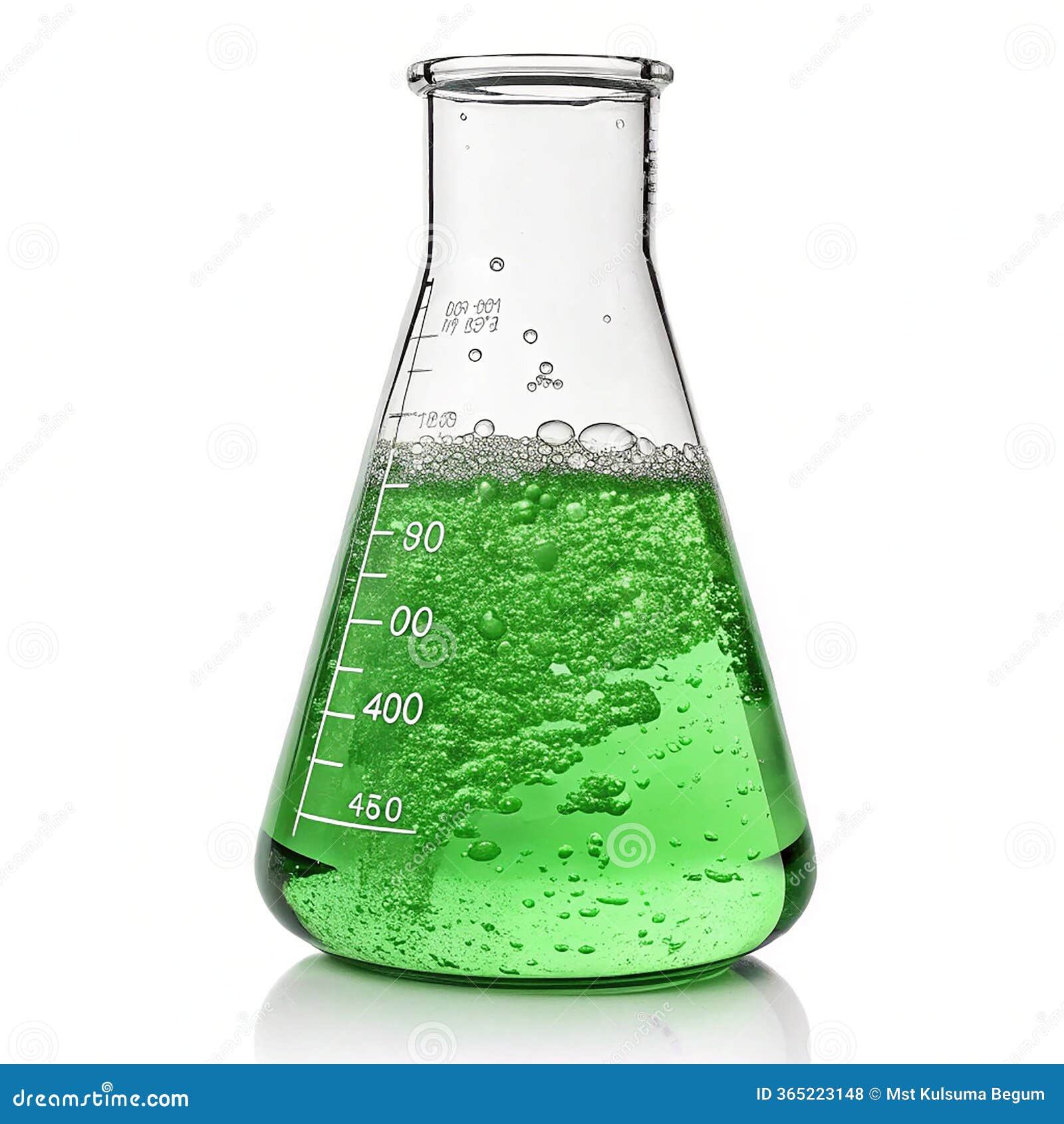 Laboratory Beaker With Bubbling Green Solution Royalty-Free Stock Image ...