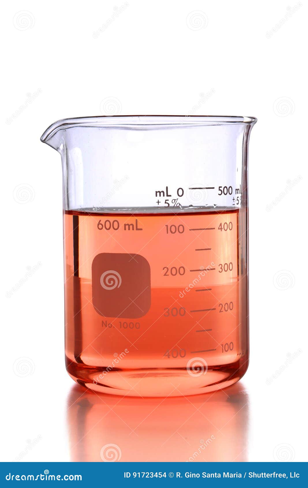 Laboratory Beaker with Colored Liquid Stock Photo - Image of medicine ...
