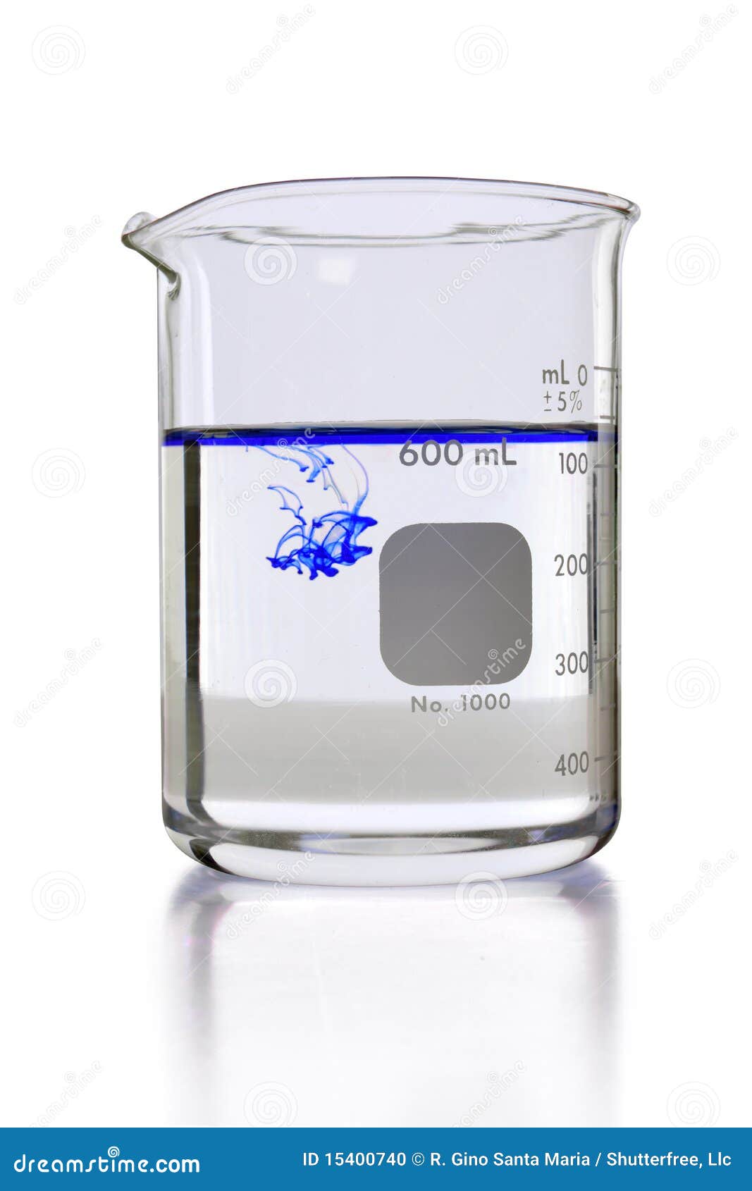 Laboratory Beaker In Test, Chemical Reaction. Lab Worker Checks ...