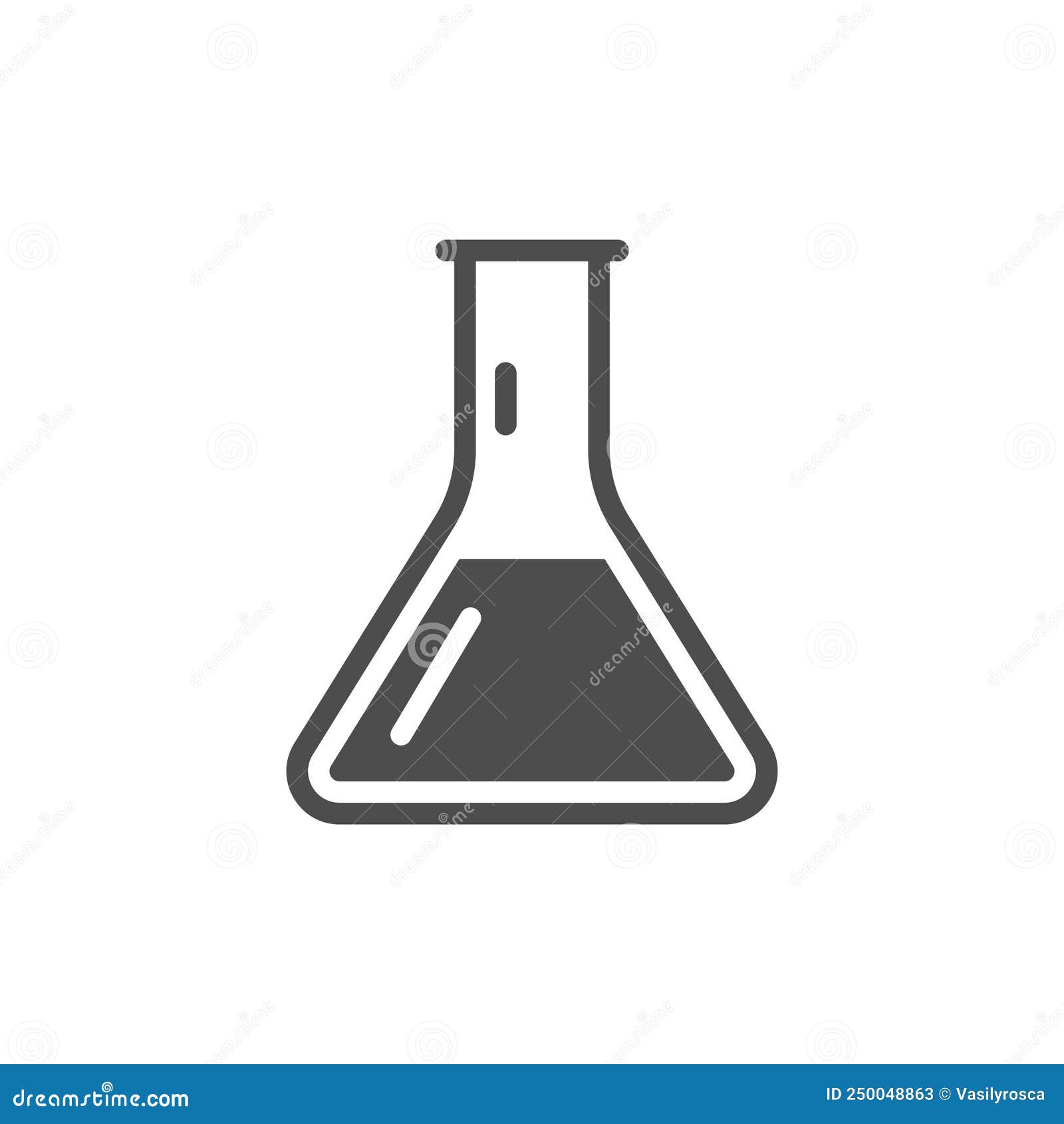 Laboratory Beaker Icon Test Tube. Chemistry Experimental Logo Lab ...