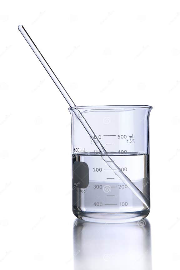 Laboratory Beaker and Stirrer Stock Photo - Image of discovery, beaker ...