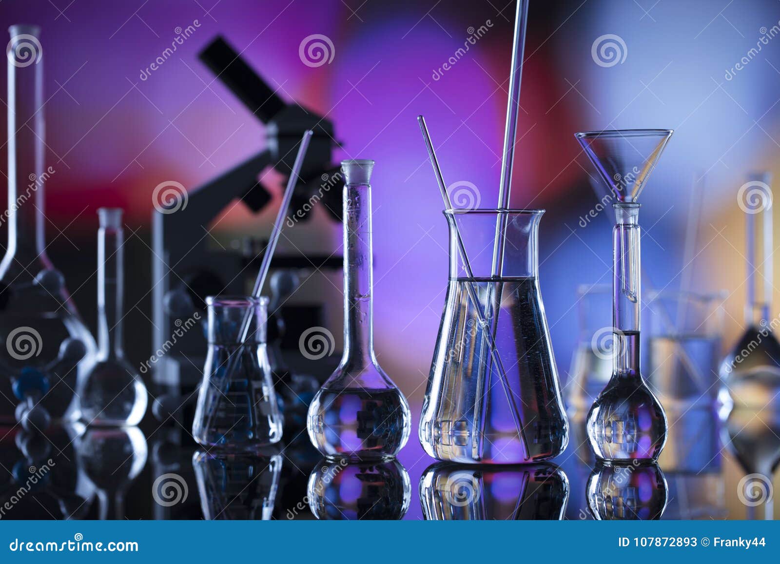 Science Experiment Concept with Bokeh Background. Stock Image - Image ...