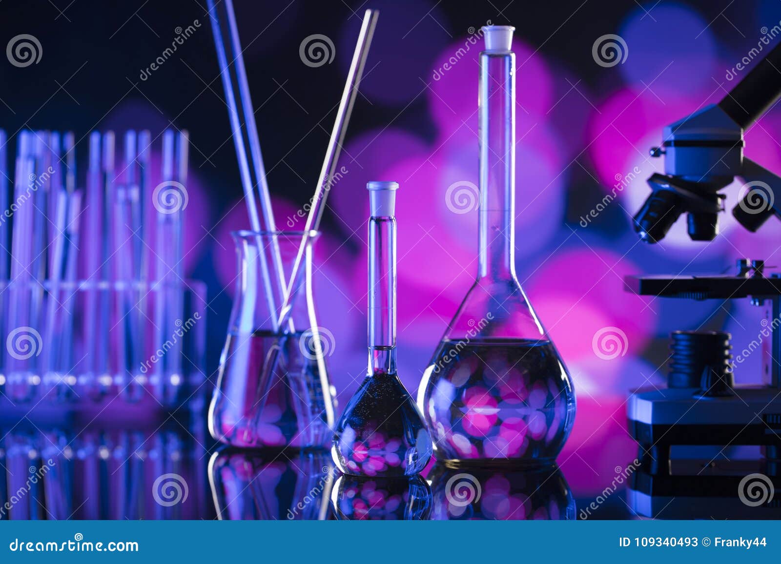 Science Experiment Concept Background. Place for Typography. Stock ...
