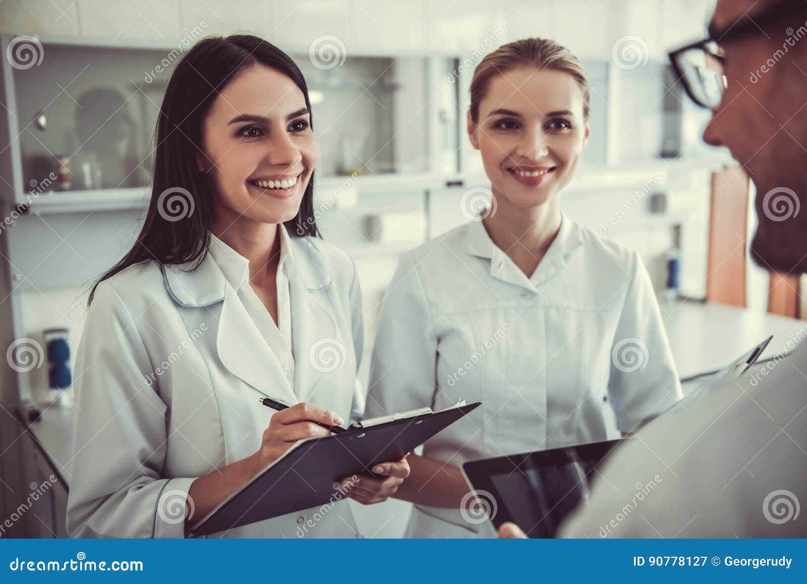 At the laboratory stock image. Image of microbiology - 90778127