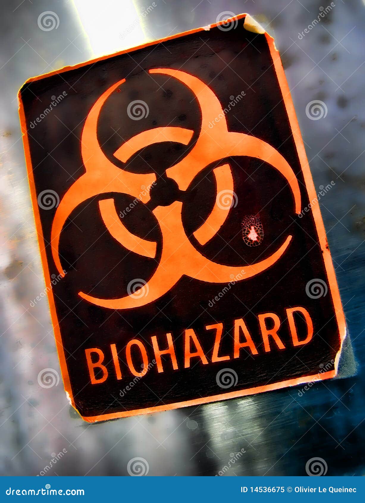 Laboratory Biohazard Danger Warning Label Stock Image - Image of waste ...