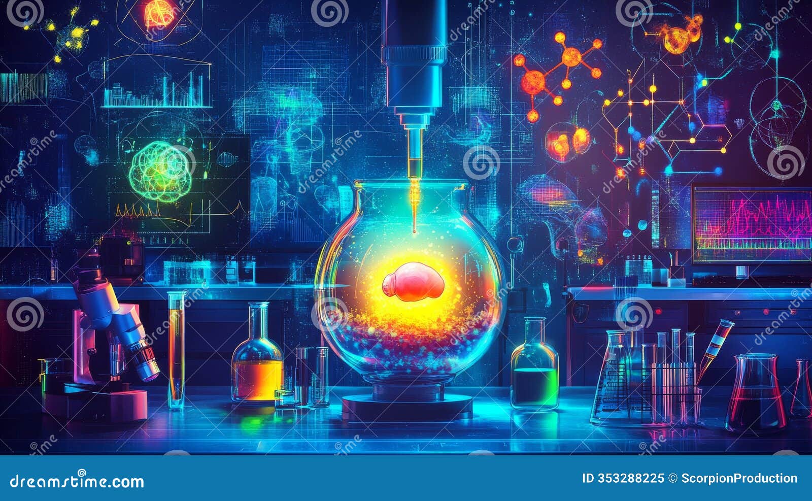 Laboratory Brain Experiment with Digital Holograms and Neon Elements ...