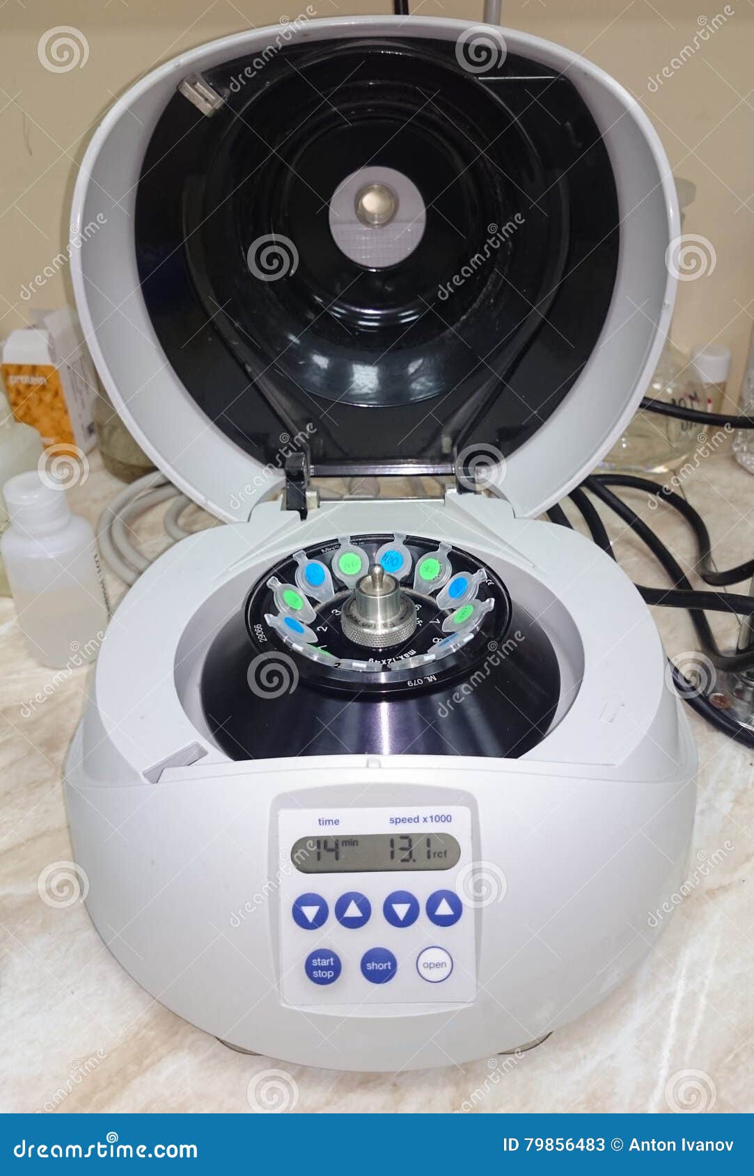 Laboratory centrifuge stock image. Image of machine, research - 79856483