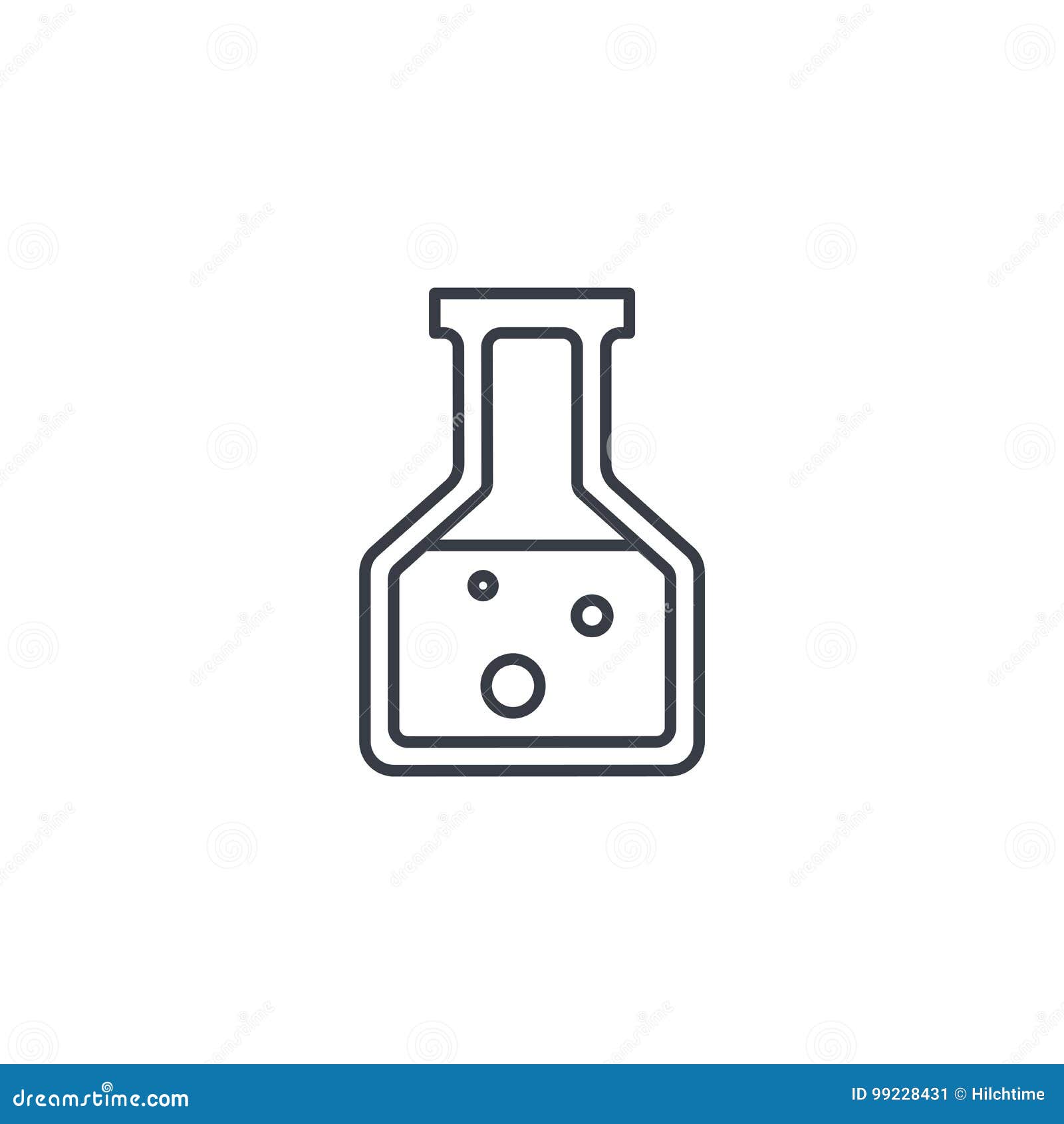 Laboratory Chemical Beaker Thin Line Icon. Linear Vector Symbol Stock ...