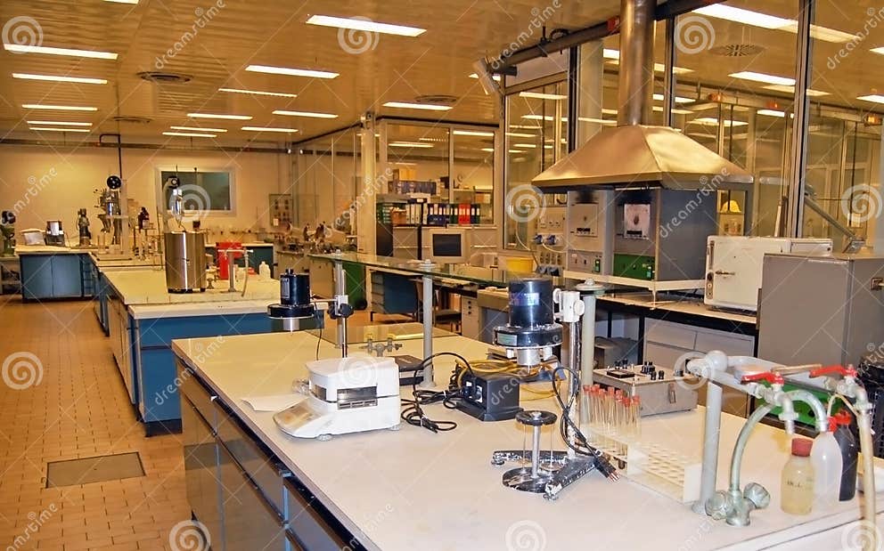 Laboratory for Chemical Tests Stock Photo - Image of examine ...