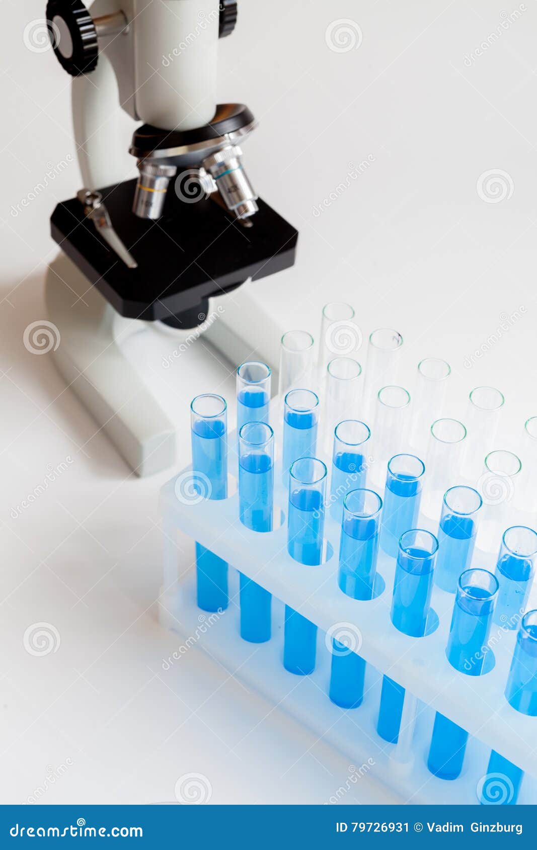 Laboratory, Chemistry and Science Concept on White Background Stock ...