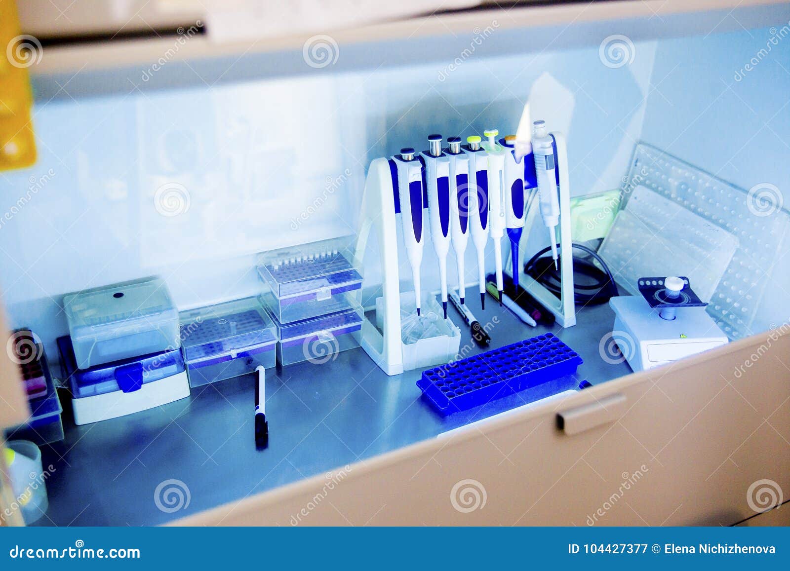 Laboratory in a clinic stock image. Image of care, operation - 104427377