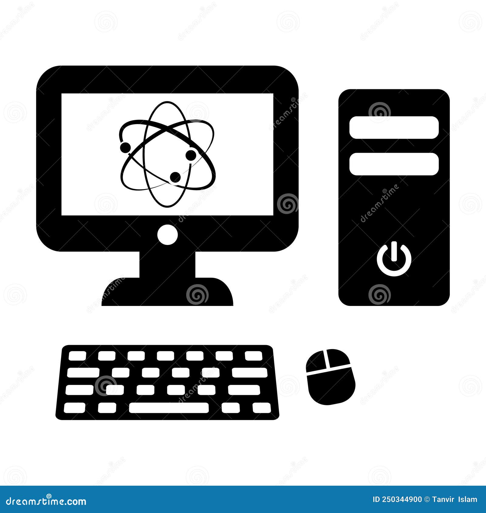 Laboratory Computer Icon Stock Vector Illustration Of Biotechnology