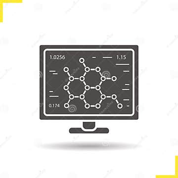 Laboratory computer icon stock vector. Illustration of logo - 167105110