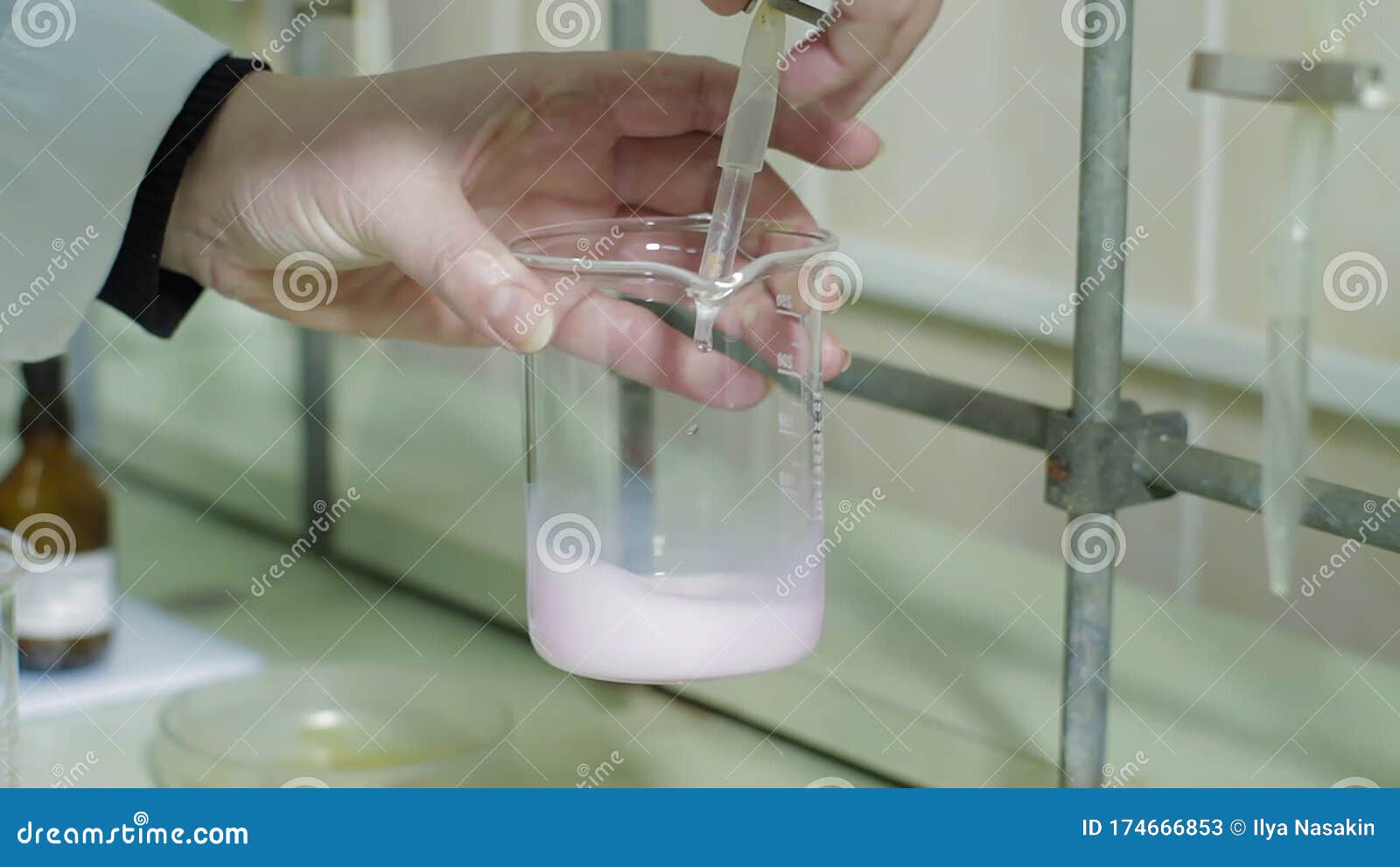 Laboratory Control Experiments. Milk Testing. Reagent and Milk Mixing ...