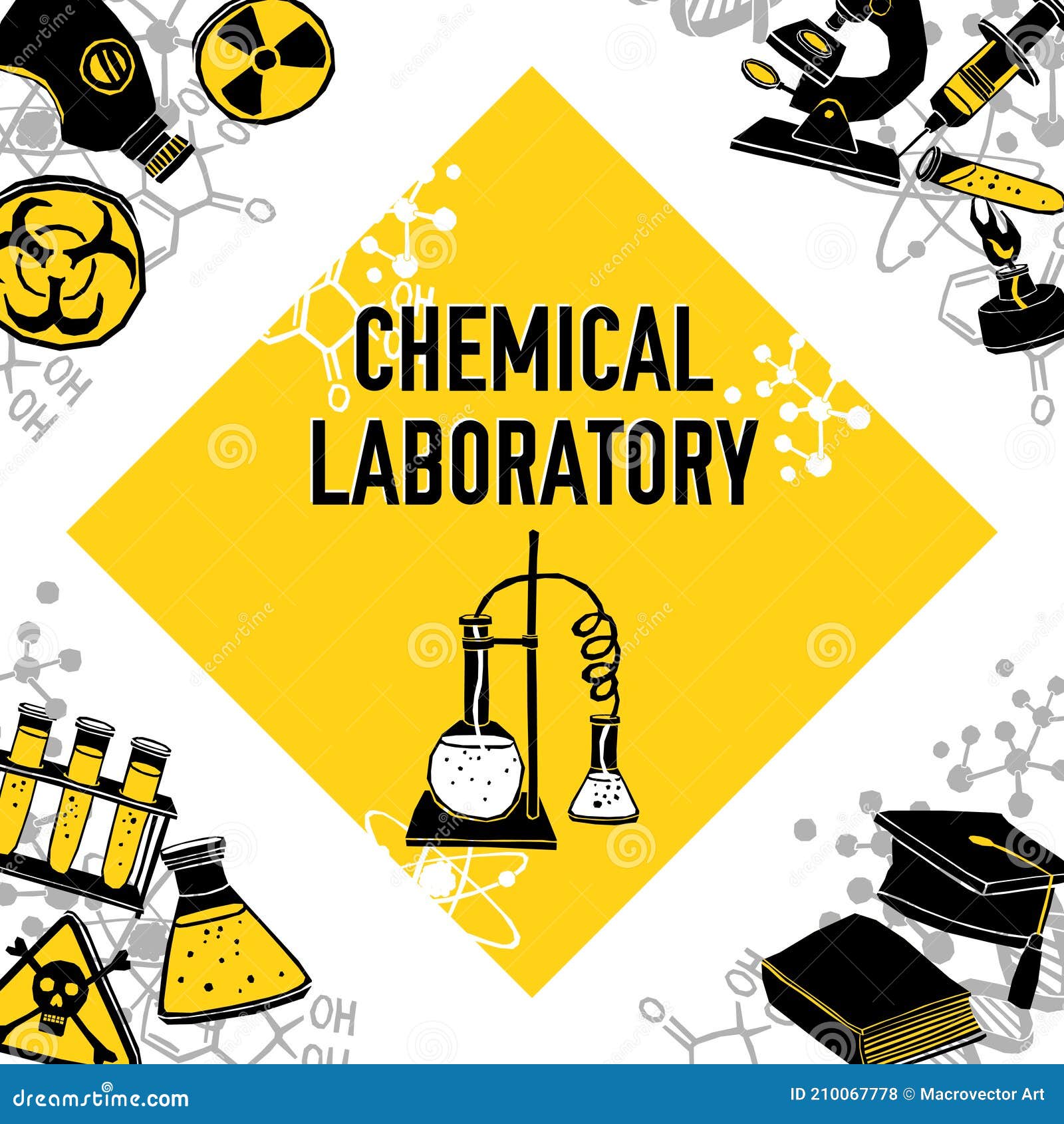 Laboratory corner concept stock vector. Illustration of concept - 210067778
