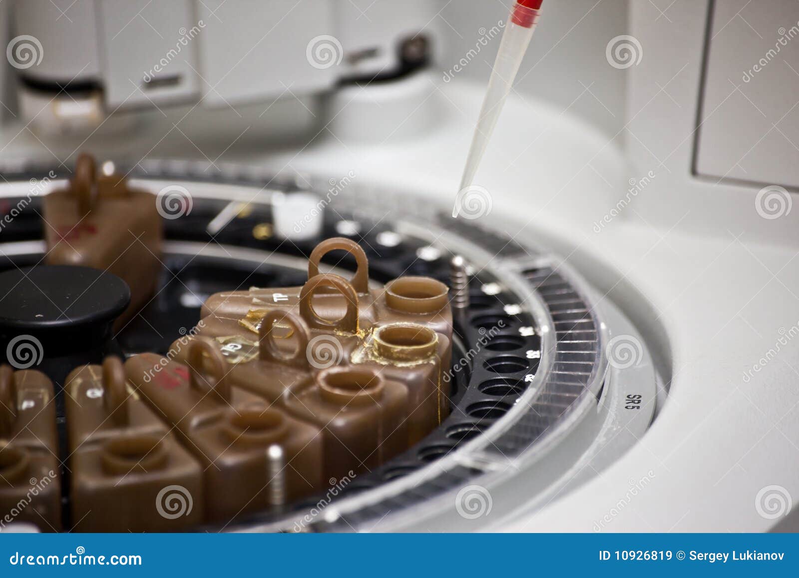 Laboratory Device For Scientific Experiments, Detail Of Input Of Liquid ...