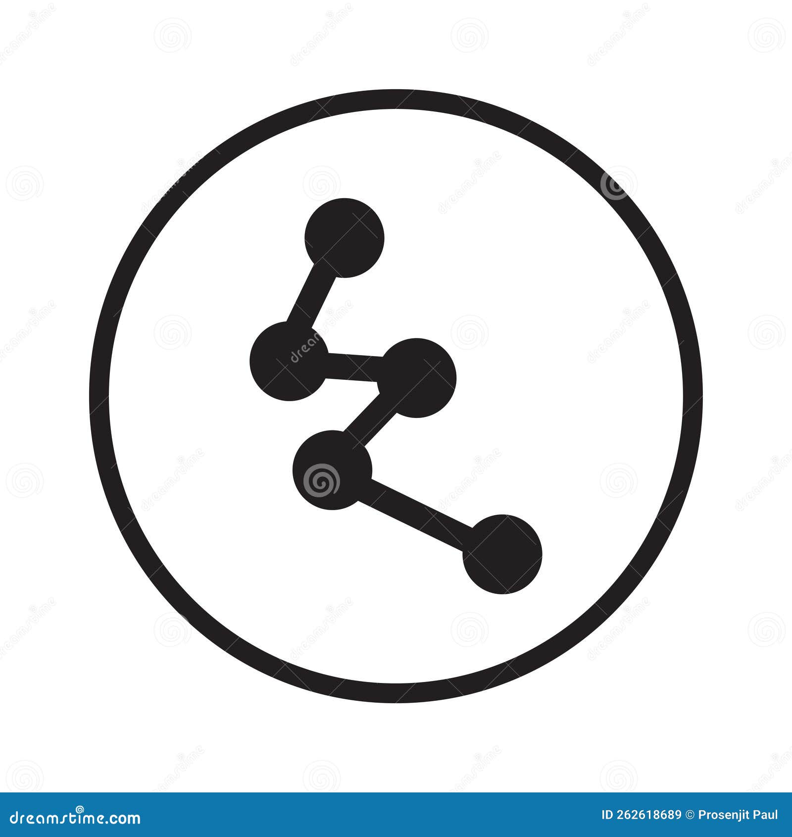 Laboratory dna icon stock vector. Illustration of sign - 262618689