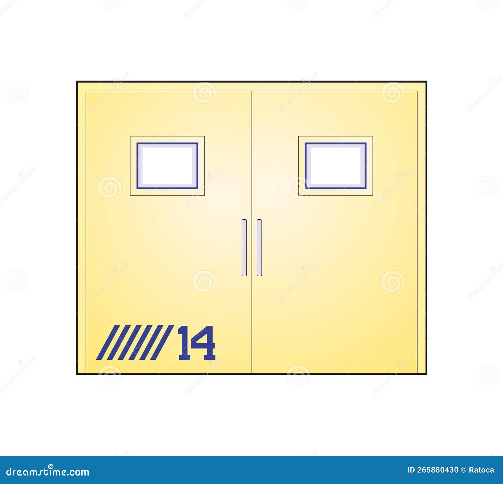 Laboratory door draw stock vector. Illustration of design - 265880430