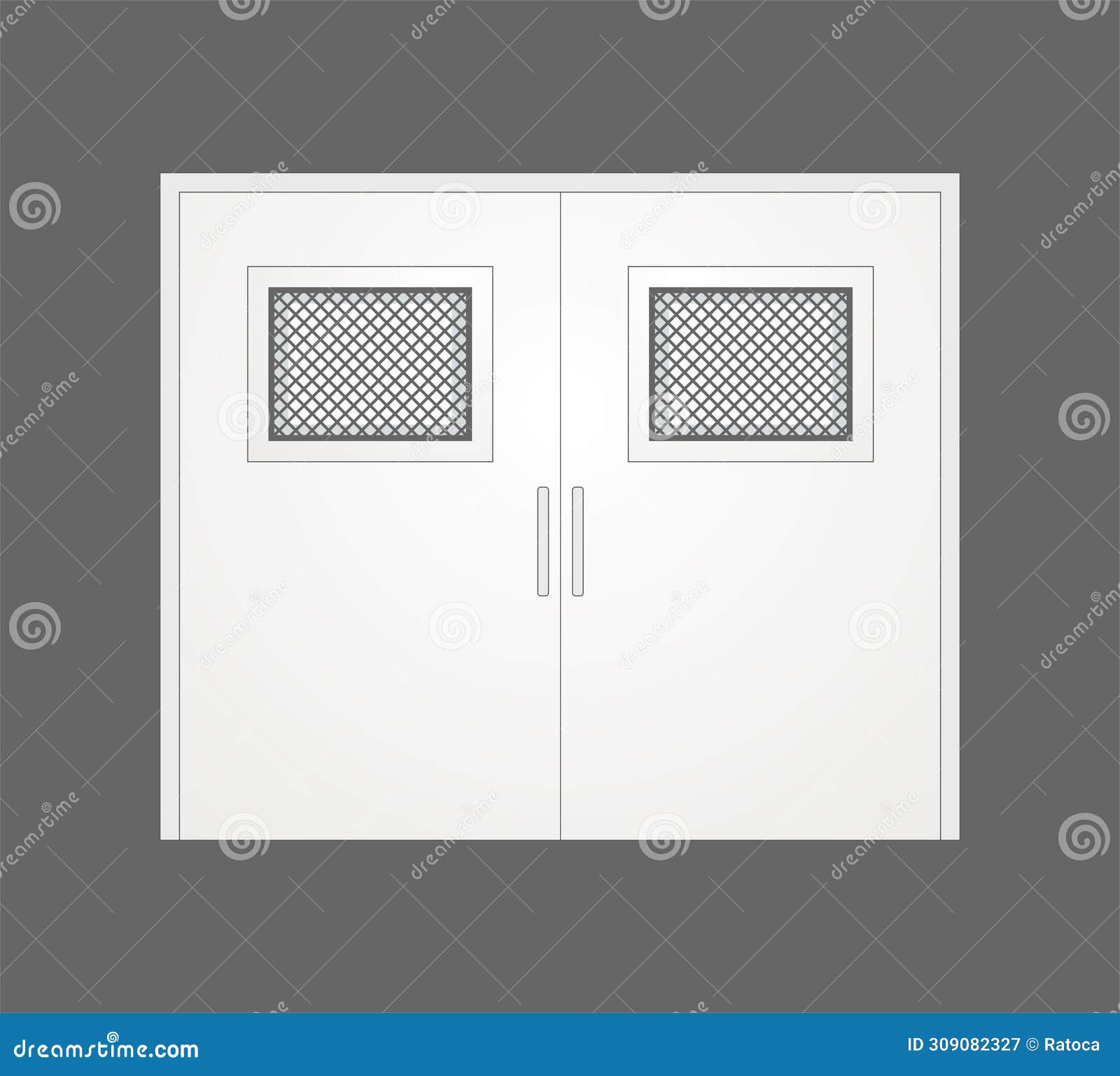 Laboratory door draw stock vector. Illustration of gate - 309082327