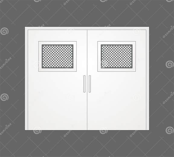 Laboratory door draw stock vector. Illustration of gate - 309082327