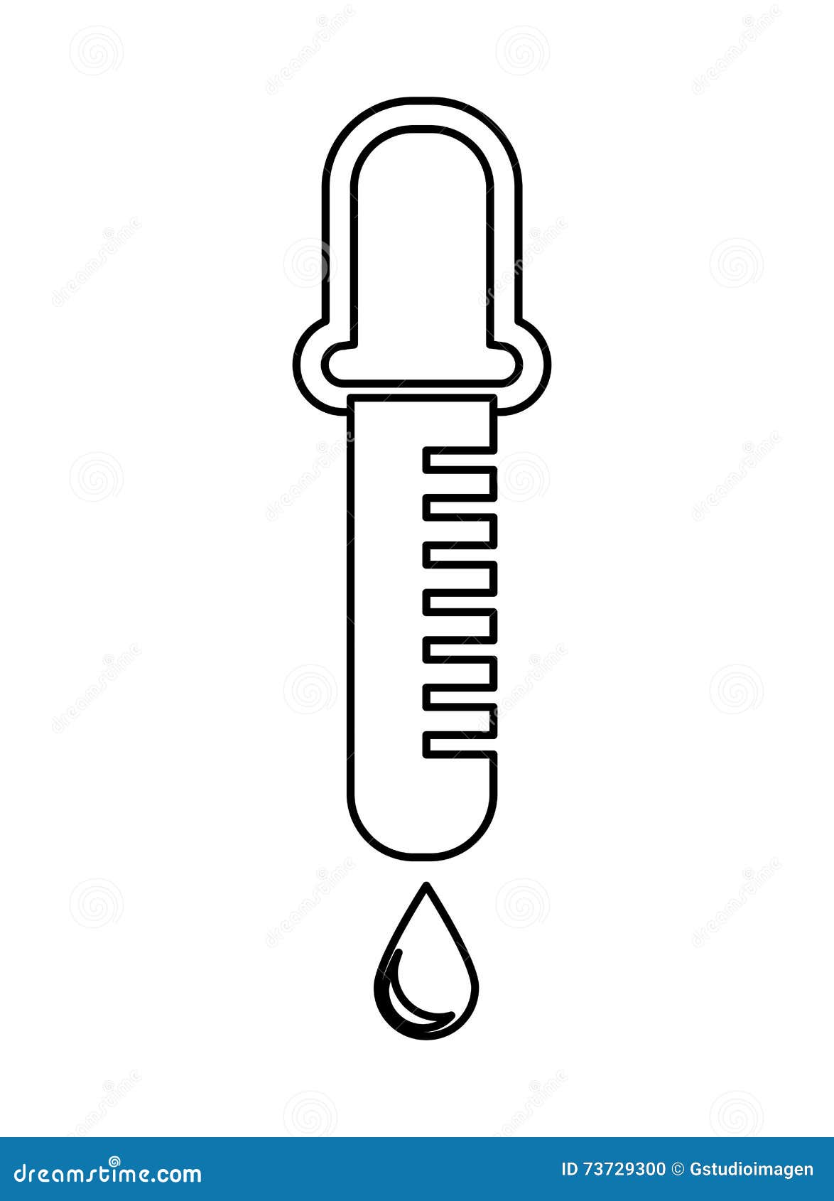Laboratory Dropper Isolated Icon Design Stock Illustration ...