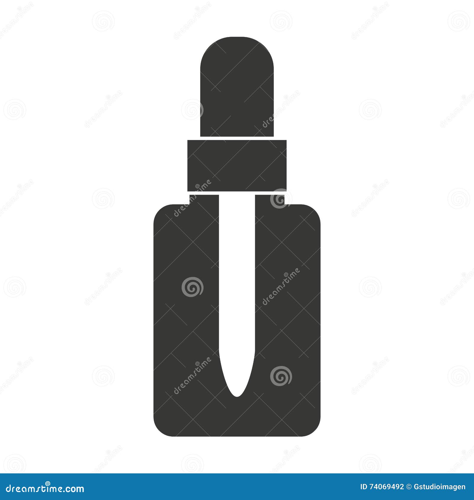 Laboratory Dropper Isolated Icon Design Stock Illustration ...