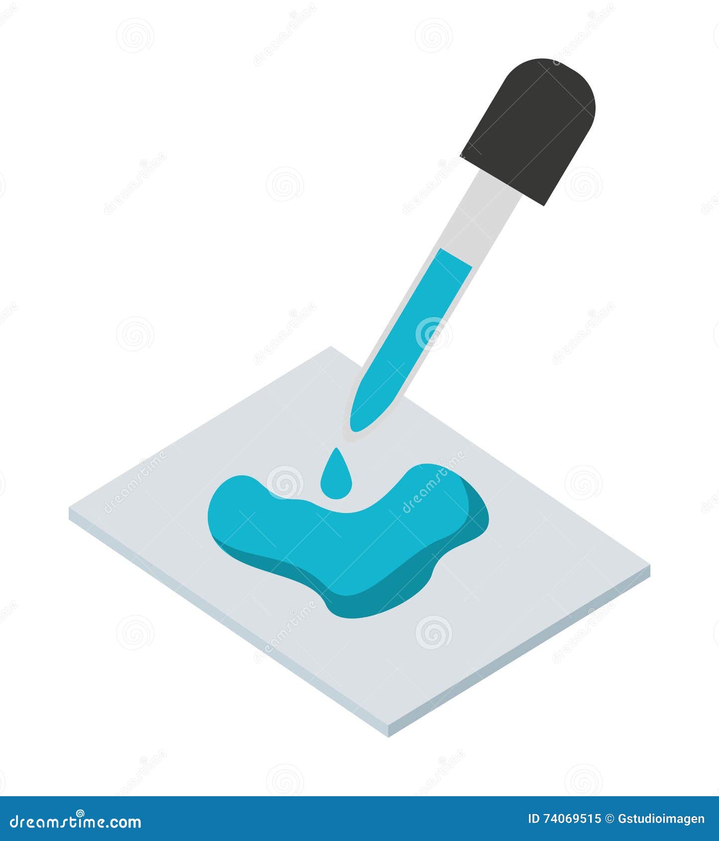 Laboratory Dropper Isolated Icon Design Stock Illustration ...