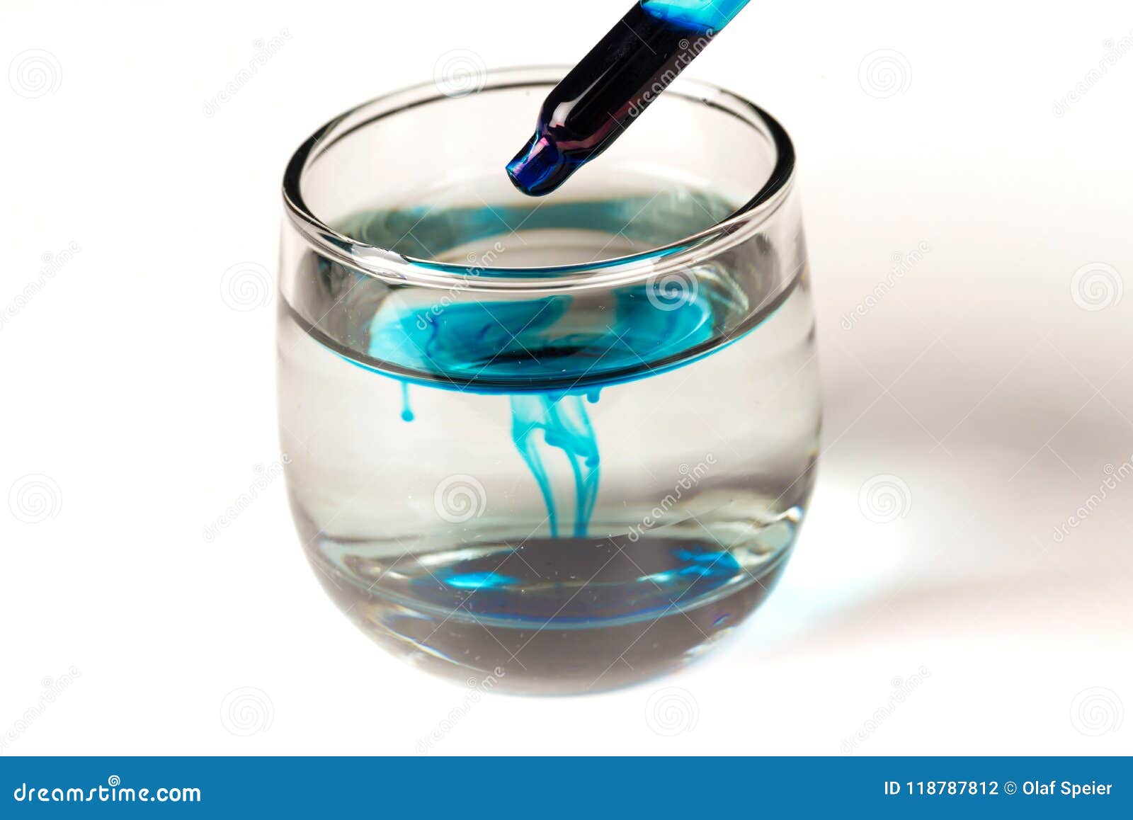 Laboratory dye test stock photo. Image of blue, eyedropper - 118787812