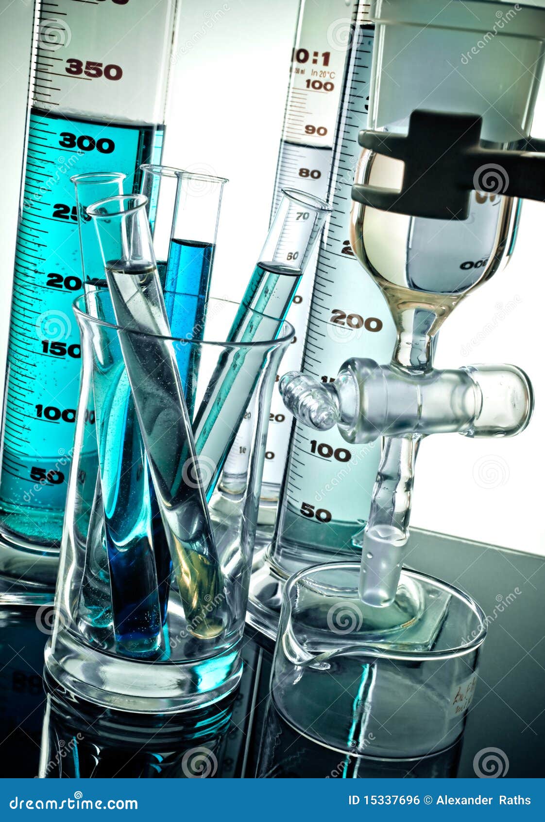 Laboratory equipment stock photo. Image of flask, measuring - 15337696