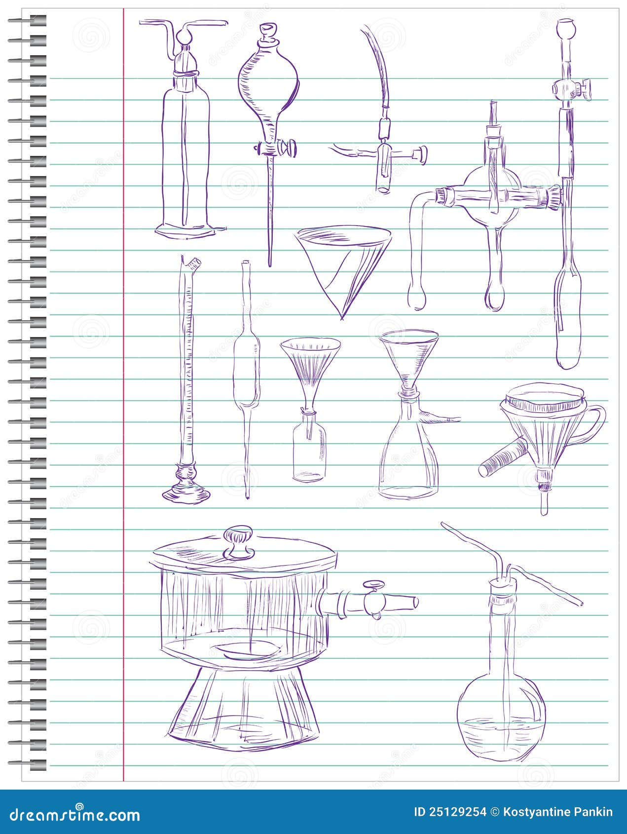 Laboratory Buret Icon Outline Vector Illustration | CartoonDealer.com ...