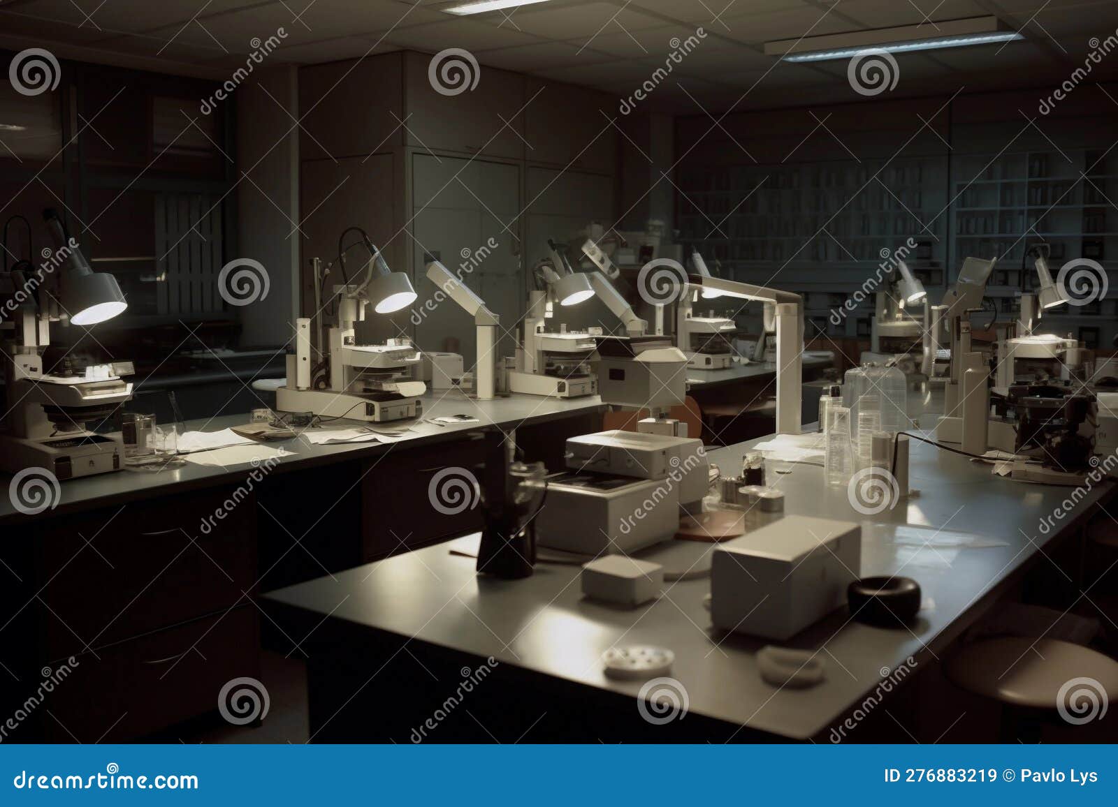 Laboratory with Equipment. AI Generated Stock Illustration ...