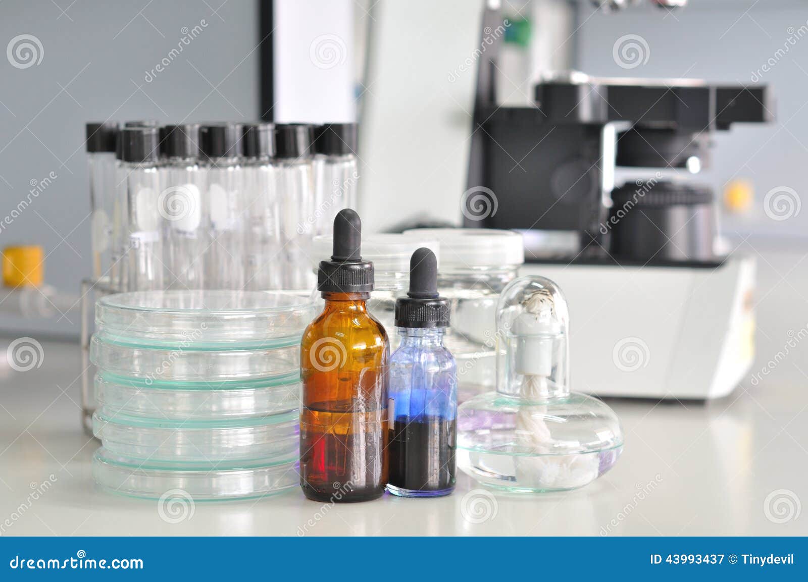 Laboratory Equipment stock image. Image of science, microscope - 43993437