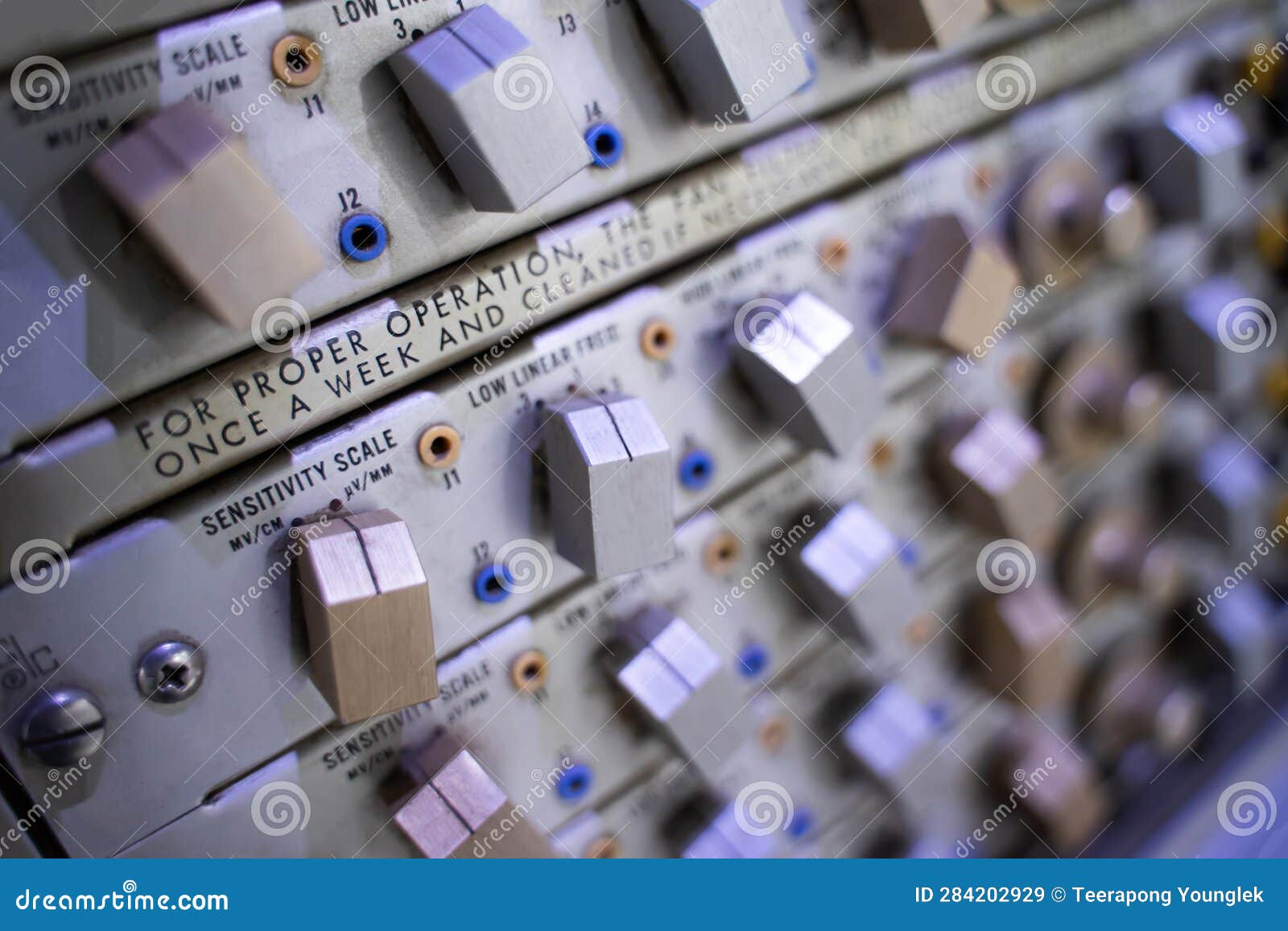 Laboratory Equipment Operating System Control Buttons Stock Image ...