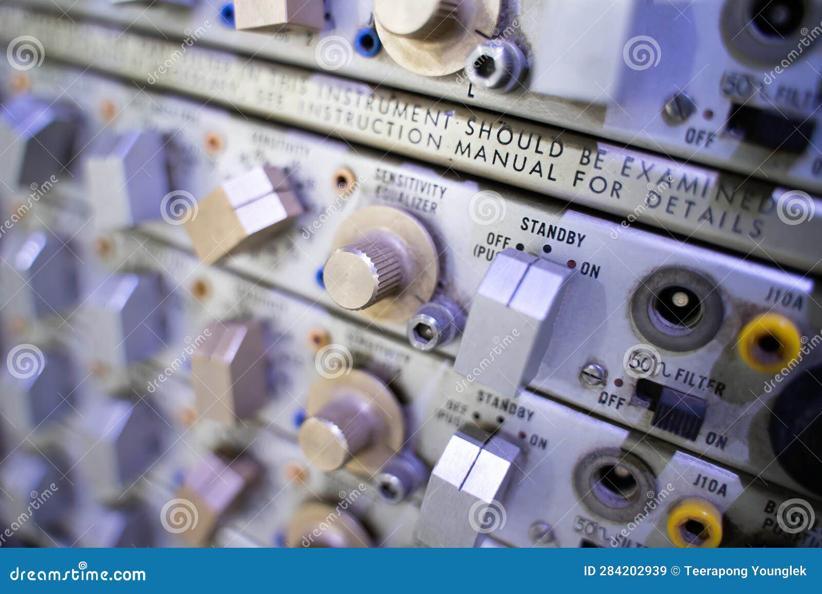 Laboratory Equipment Operating System Control Buttons Stock Image ...