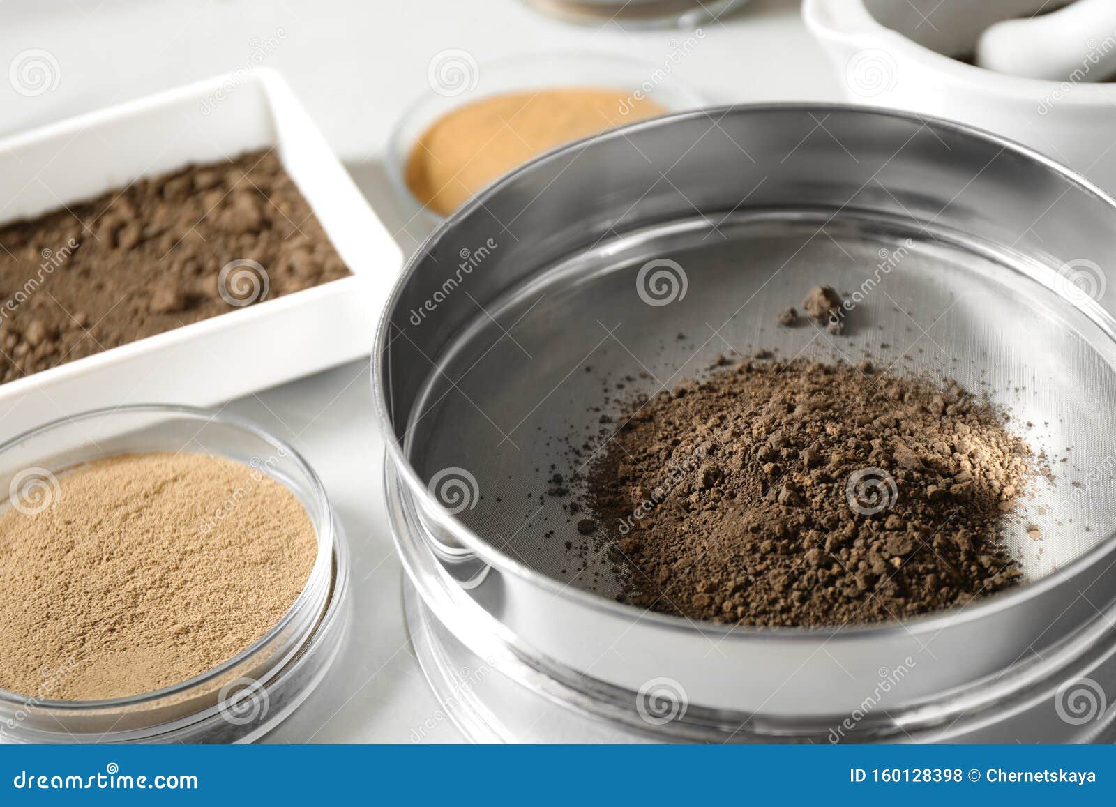 Steel Sieving Mesh For Laboratory Analysis Stock Image | CartoonDealer ...