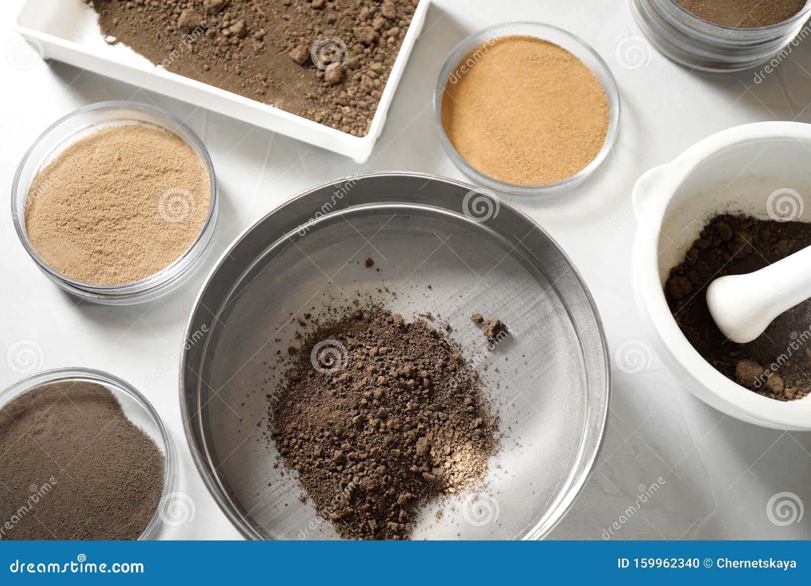 Laboratory Equipment for Pulverizing and Sieving of Soil Samples on ...