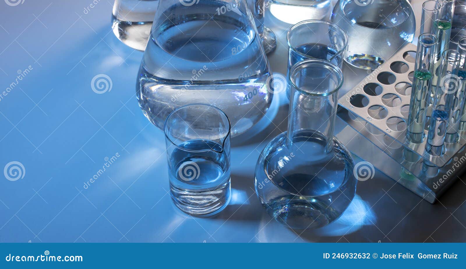 Beaker Or Flask With Yellow Liquid On White Background Stock Photo ...